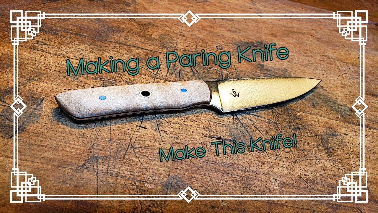 Knifemaking- A Custom Paring Knife - YouTube
