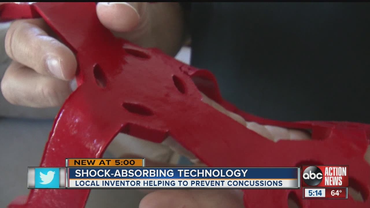 New shock-absorbing helmet technology - YouTube