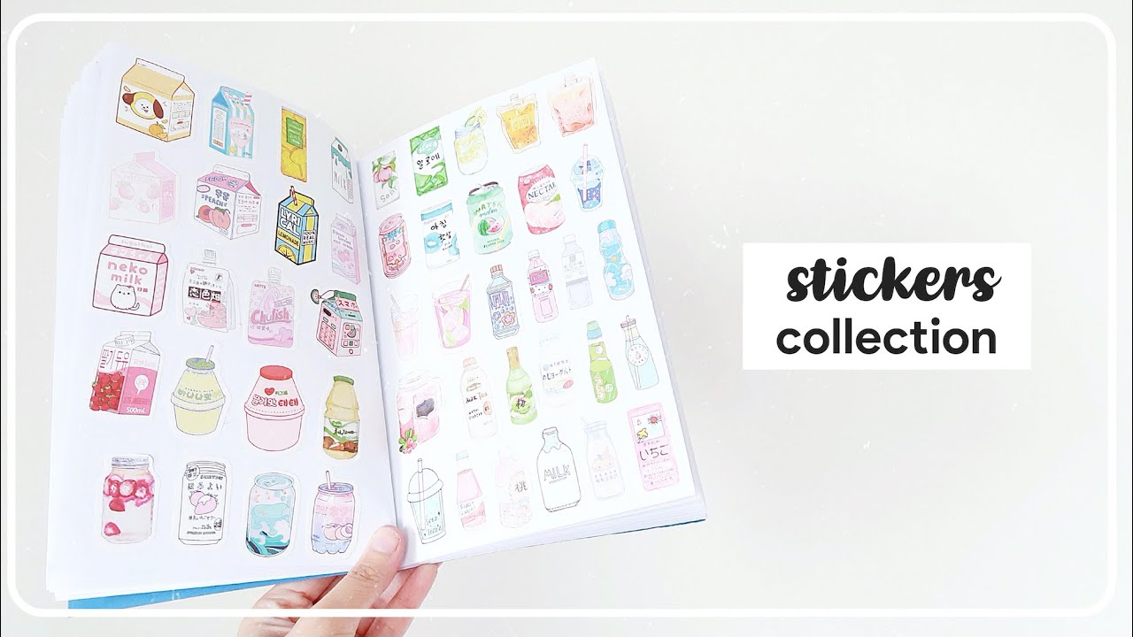 📖 Sticker collection and stationery organization - YouTube