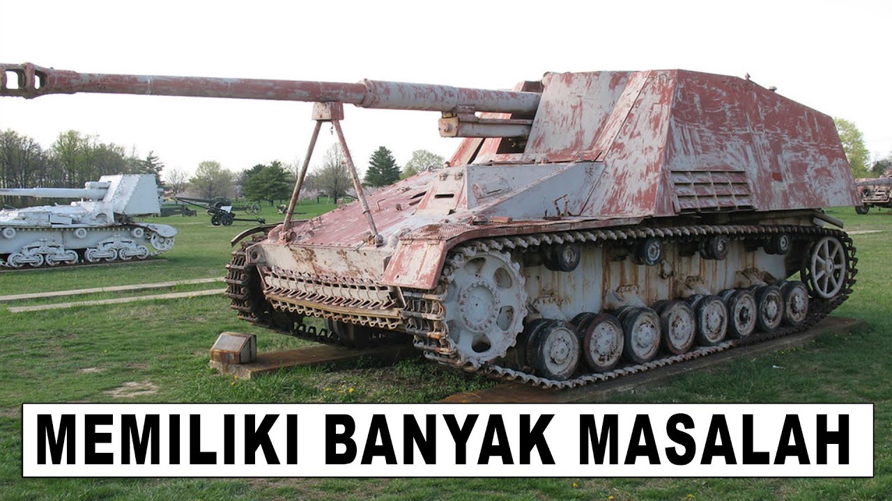 NASHORN, TANK PENHANCUR JERMAN DENGAN MERIAM BESAR - YouTube