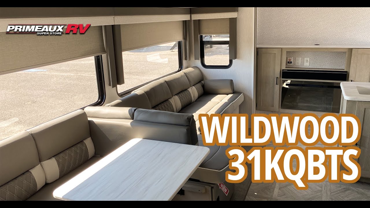 NEW!! 2023 Wildwoood 31KQBTS Travel Trailer - Largest Bunkroom - YouTube