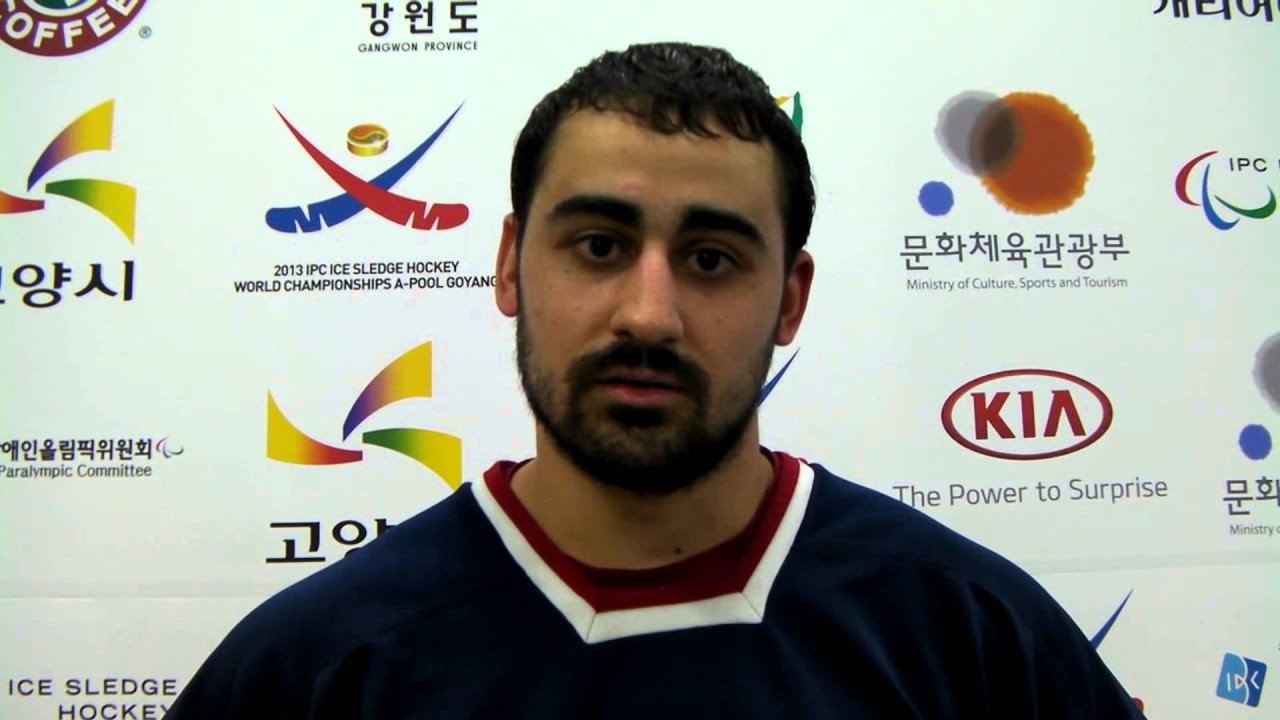 USA's Steve Cash - 2013 IPC Ice Sledge Hockey World Championships A ...