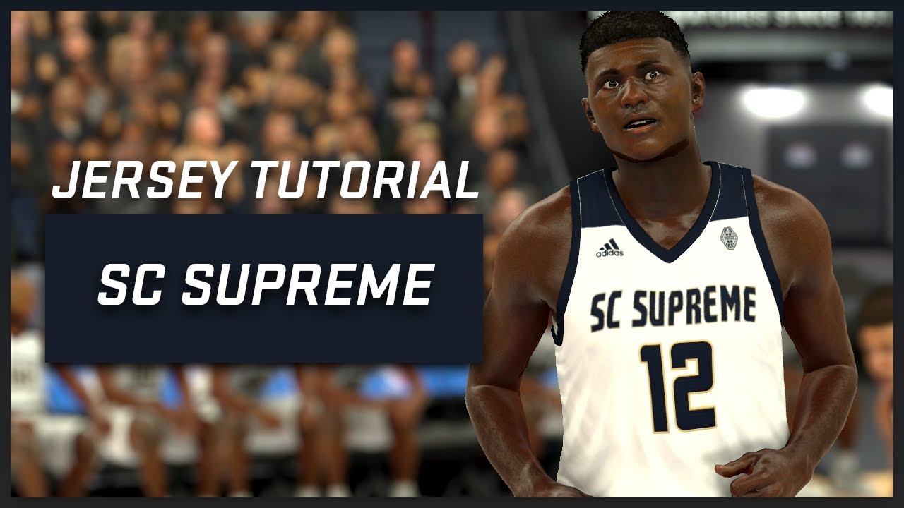 NBA 2K17 - Adidas SC Supreme Jersey Tutorial - YouTube