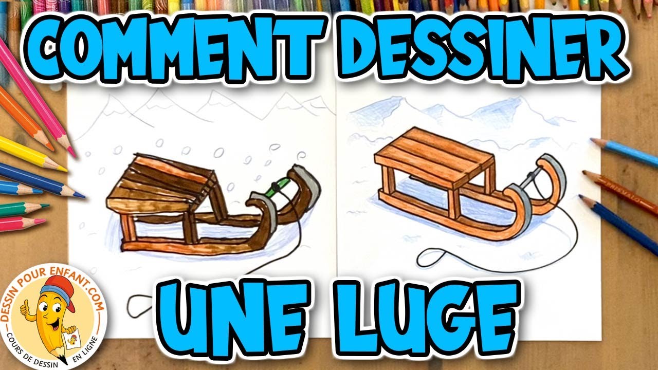 Comment dessiner une LUGE étape par étape - YouTube