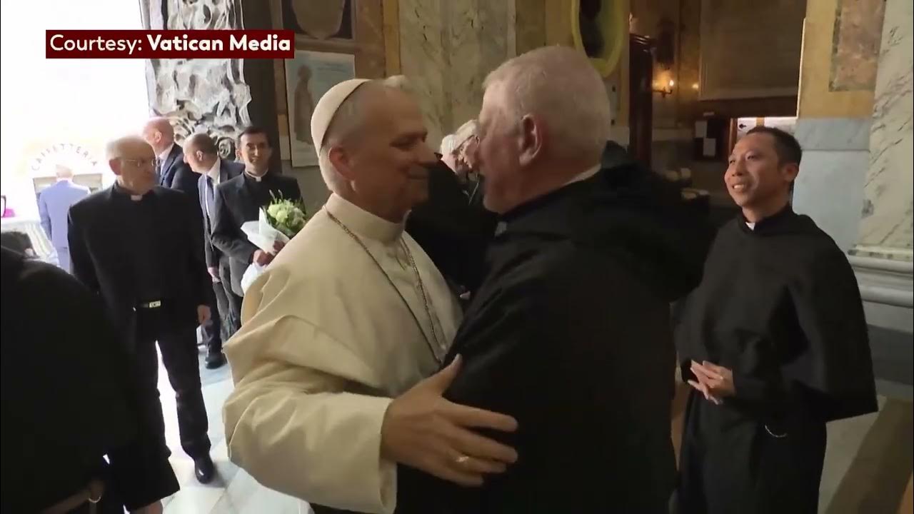 Pope Leo visits Pope Francis' tomb and Marian shrine on first trip outside Vatican - YouTube