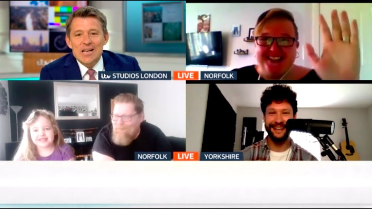 EMOTIONAL moment Calum Scott surprises care workers family LIVE on Good ...