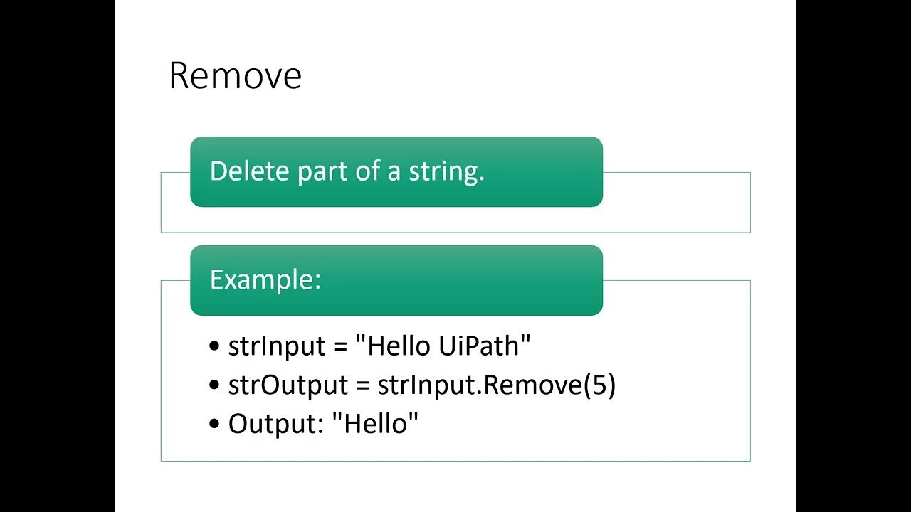 String Manipulations - UiPath - YouTube