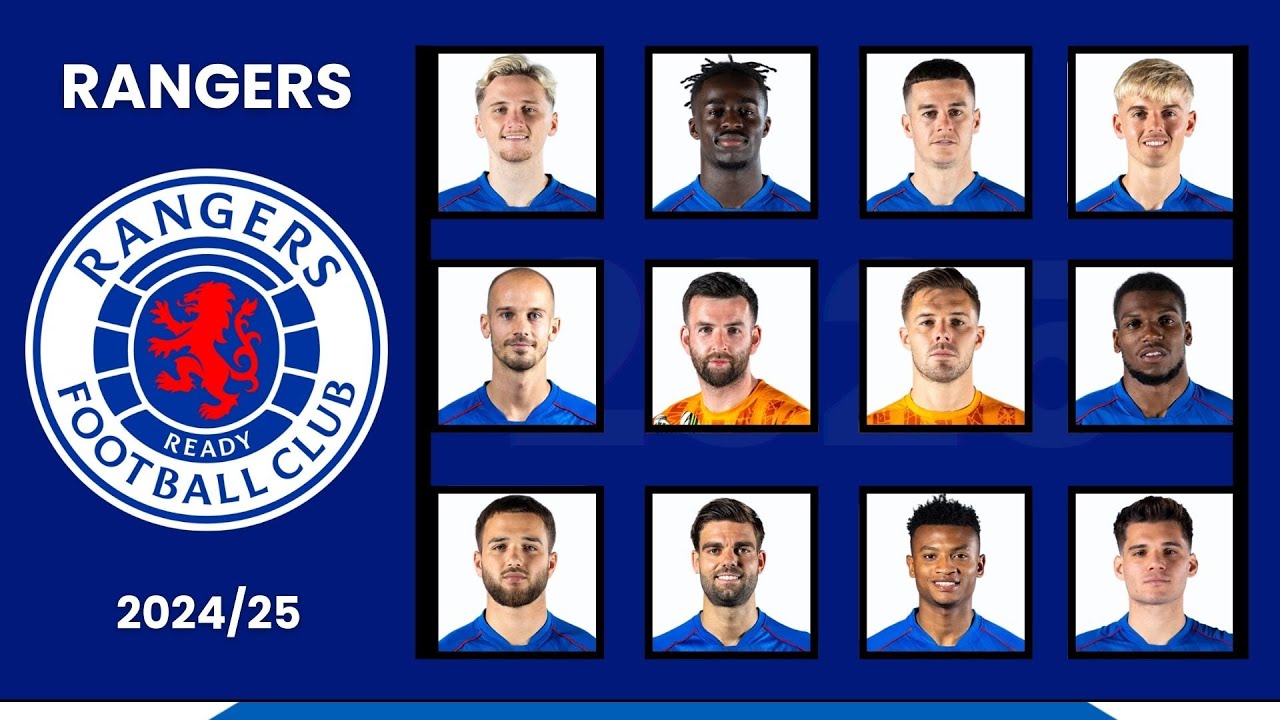 RANGERS FC OFFICIAL SQUAD, LIGA SCOTLAND SEASON 2024/25 ||Ballwolrd ...