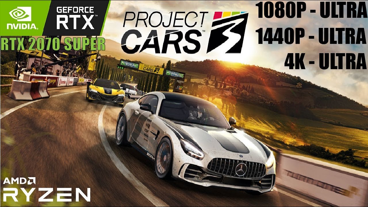 RTX 2070 SUPER / Project Cars 3 / Ryzen 3600 / 1080p 1440p 4k / ULTRA ...