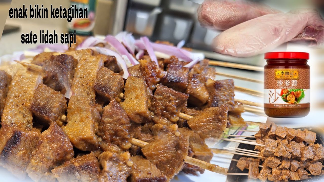 Indo chinese dinner satay recipes|| SATE LIDAH SAPI CHINESE FOOD|| indo ...