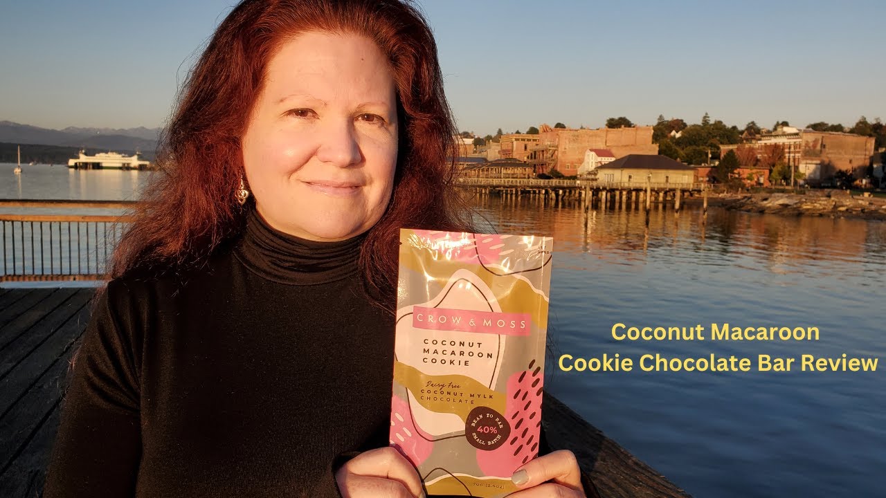 Coconut Macaroon Cookie Chocolate Bar Crow & Moss Chocolate Review ...