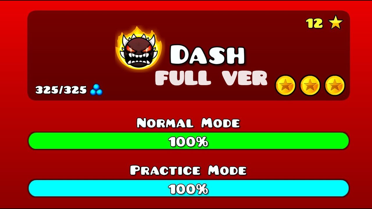 Dash Full Version // SwitchStepGDYT and MATHICreatorGD // Geometry Dash ...