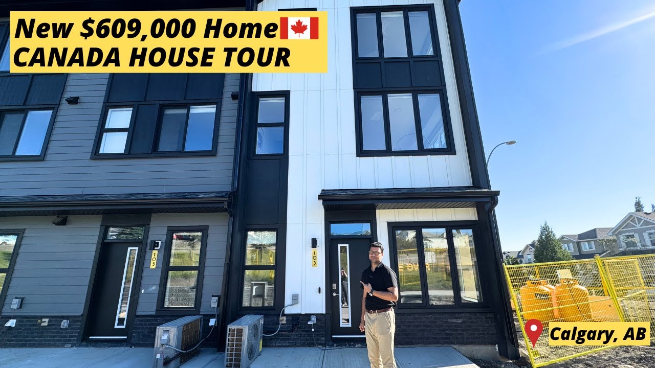 Calgary Alberta Home Tour| New $609,000 Modern Home in Calgary, Alberta ...