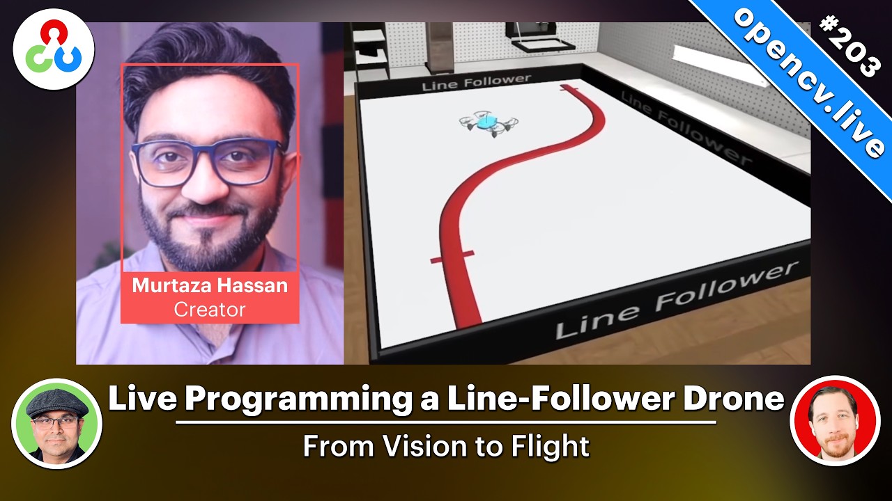 Live Programming a Line-Follower Drone: From Vision to Flight - YouTube