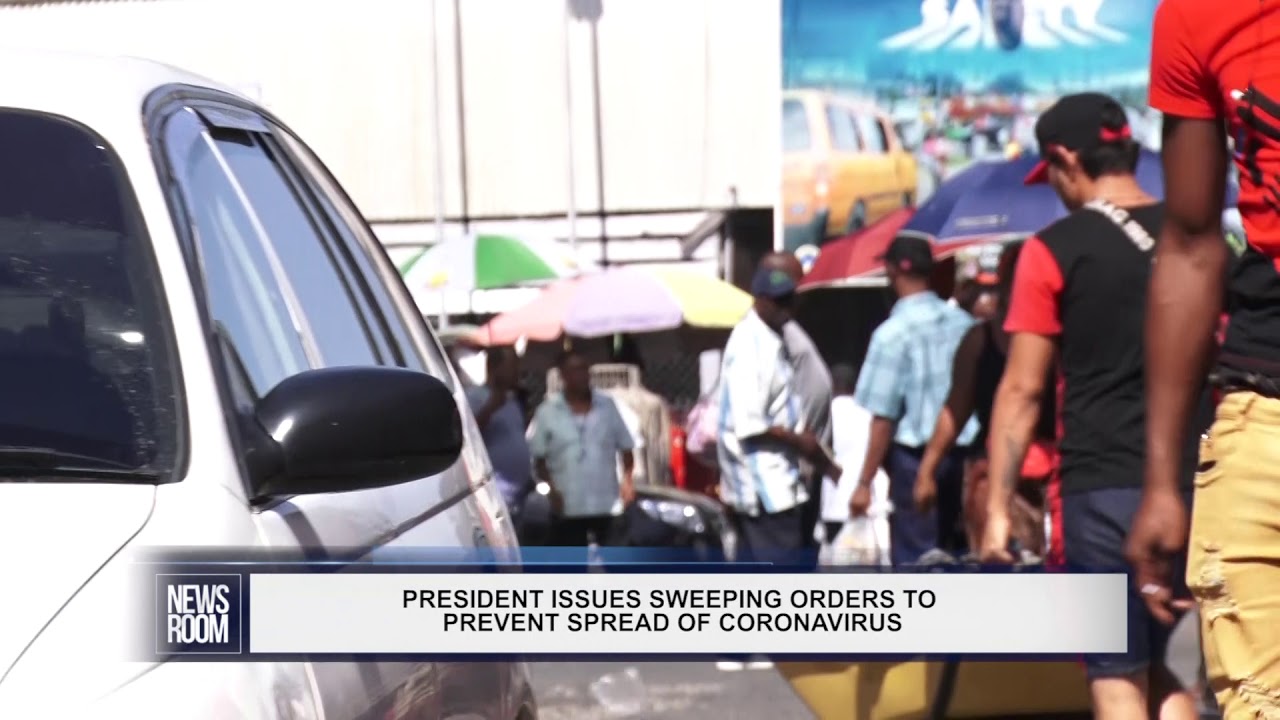 PRESIDENT ISSUES SWEEPING ORDERS TO PREVENT SPREAD OF CORONAVIRUS - YouTube