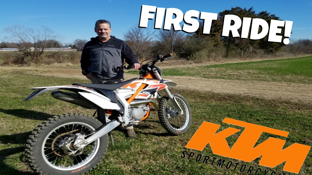 FIRST RIDE ON 2017 KTM FREE RIDE! - YouTube