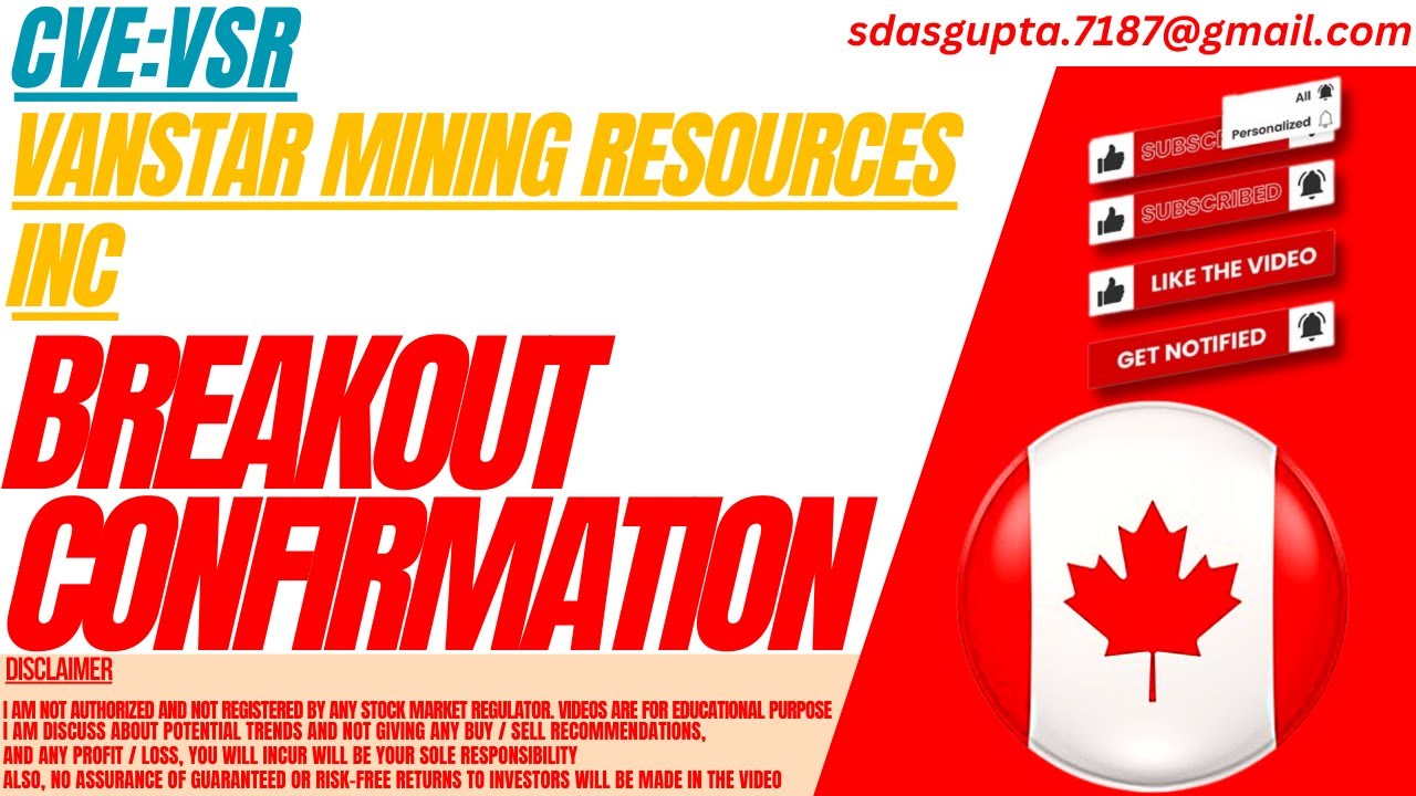 BREAKOUT CONFIRMATION : VSR STOCK ANALYSIS | VANSTAR MINING STOCK - YouTube