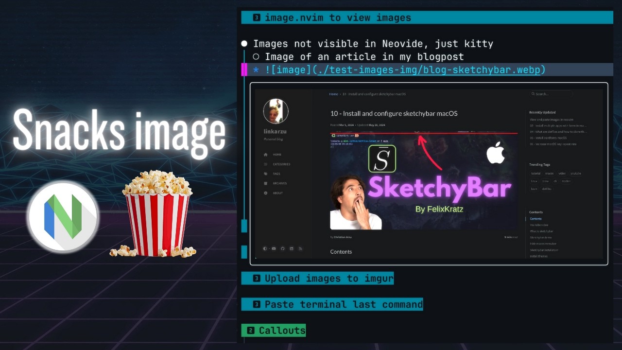 Images in Neovim - Setup for Snacks Image and Comparison with Image.nvim - YouTube