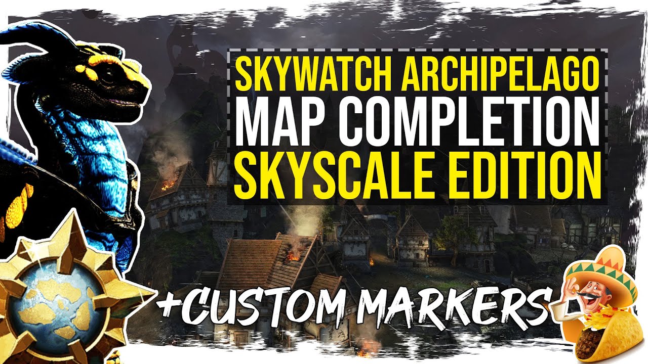 Guild Wars 2 - Skywatch Archipelago Map Completion with Custom Markers - YouTube