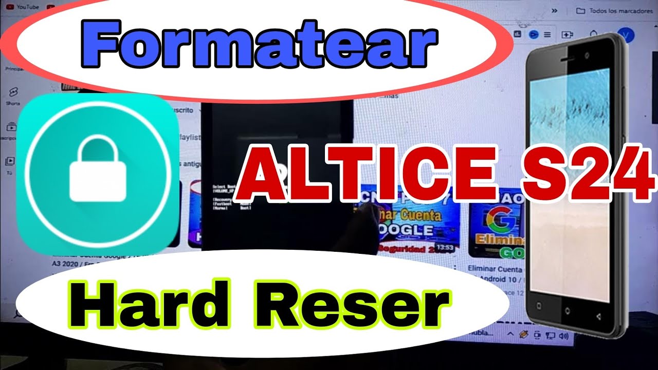 Como formateas Altice s24 /Hard Reset Altice S24 / Quitar patrón De ...