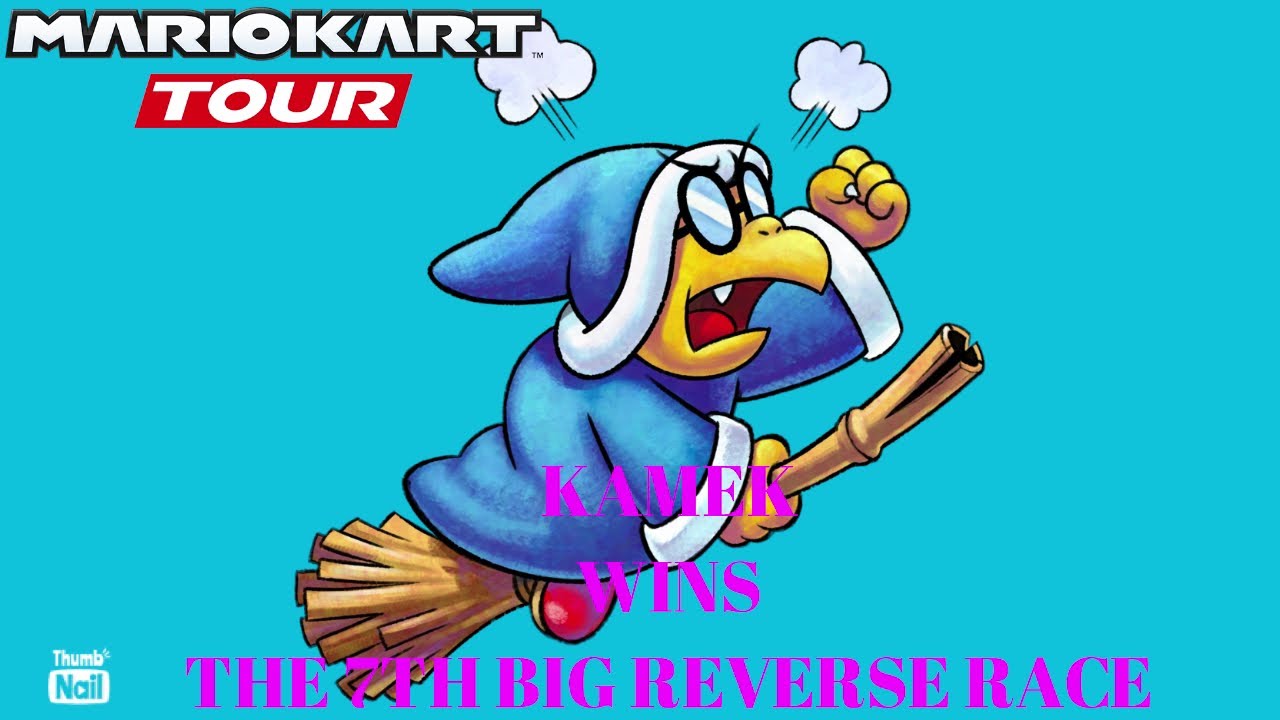 Kamek Wins The 7th Big Reverse Race - YouTube