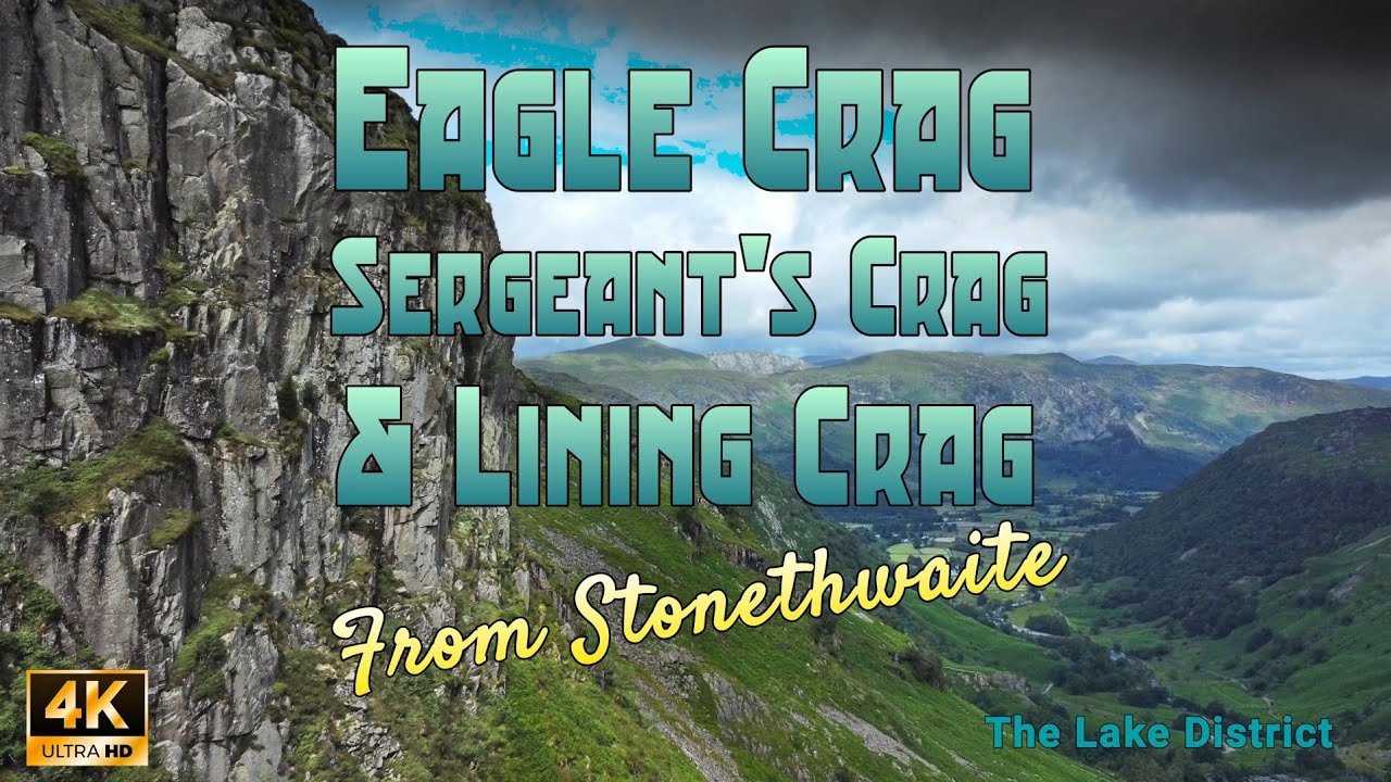 Eagle Crag Sergeant's Crag and Lining Crag from Stonethwaite (The Lake ...