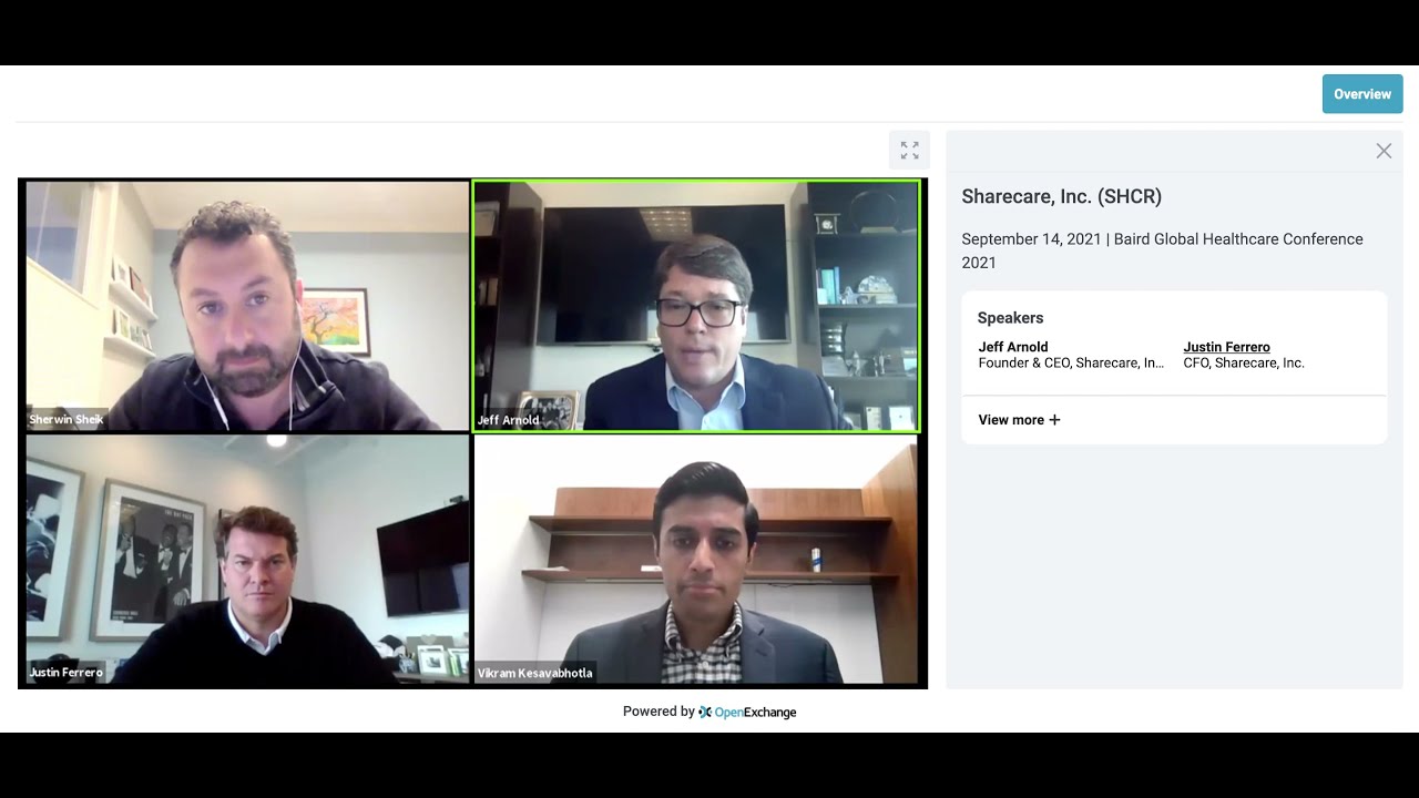 Jeff Arnold, Justin Ferrero, Sherwin Sheik from Sharecare ($SHCR) at ...