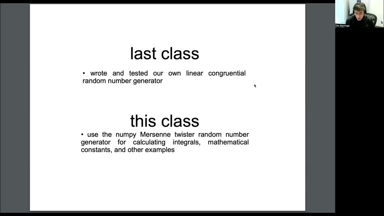 mersenne twister random numbers - YouTube