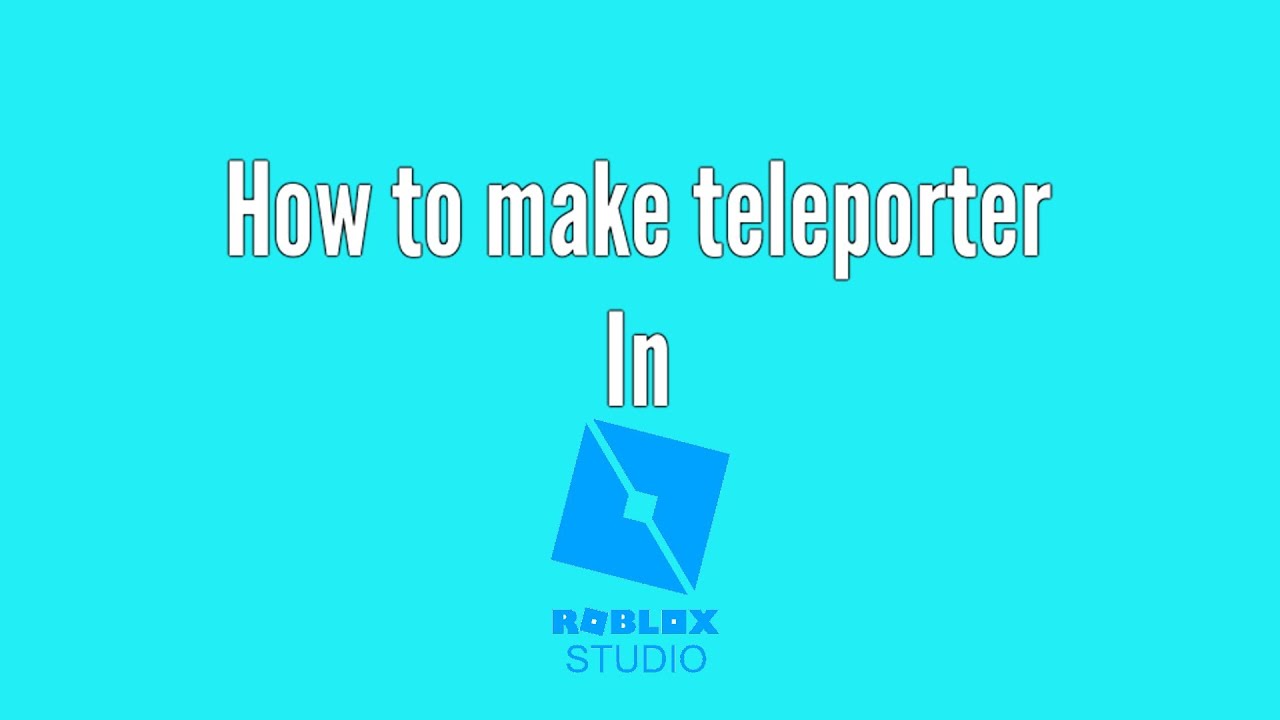 Roblox Studio | How to make teleporter - YouTube