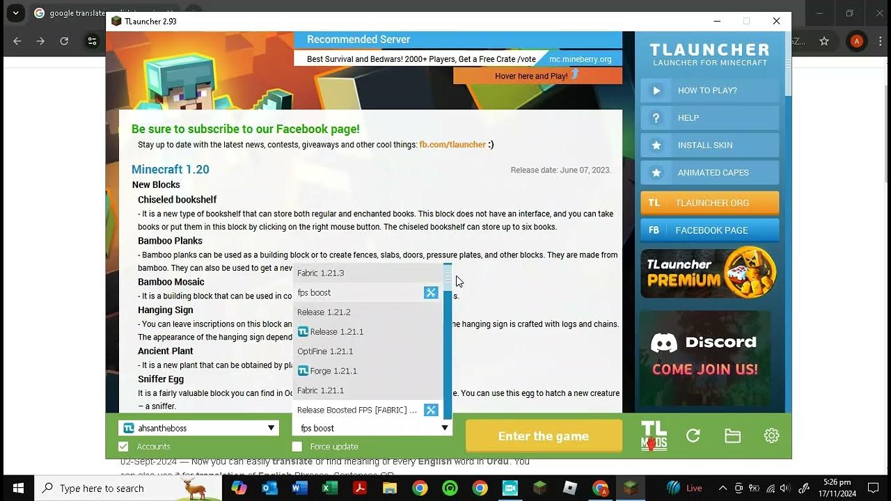 telling you how to play minecraft in tlauncher - YouTube