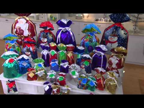 Kringle Express 74-Piece E-Z Drawstring Holiday Gift Bag Set on QVC ...
