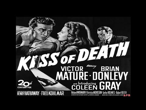 O Beijo da Morte (1947), clássico noir com Victor Mature, filme completo e legendado em português