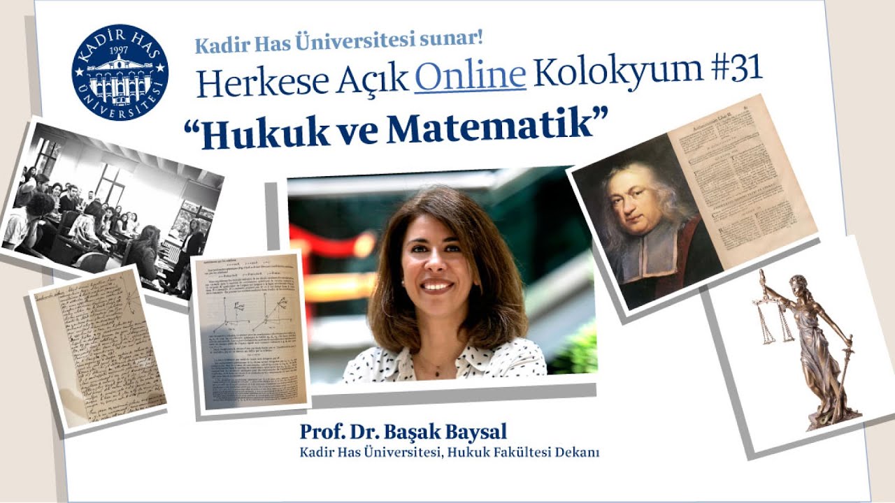 Prof. Dr. Başak Baysal - Hukuk ve Matematik - YouTube