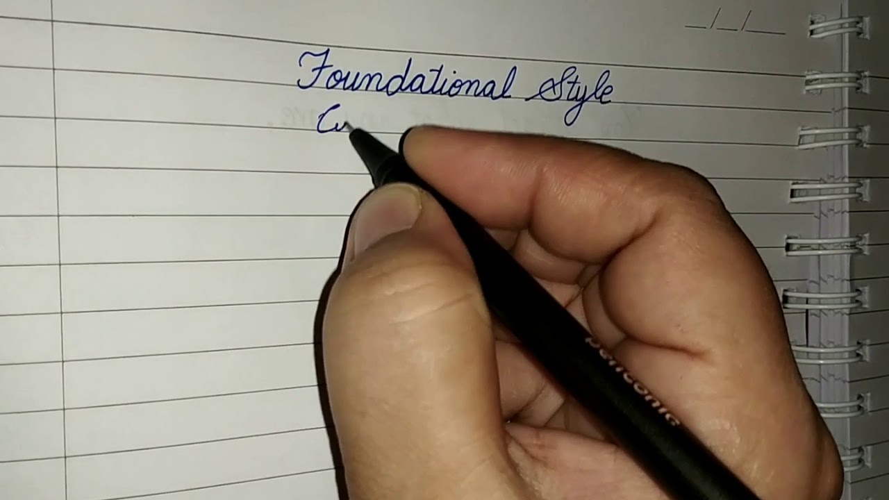 Calligraphy | Foundational Style | Capital letters | - YouTube