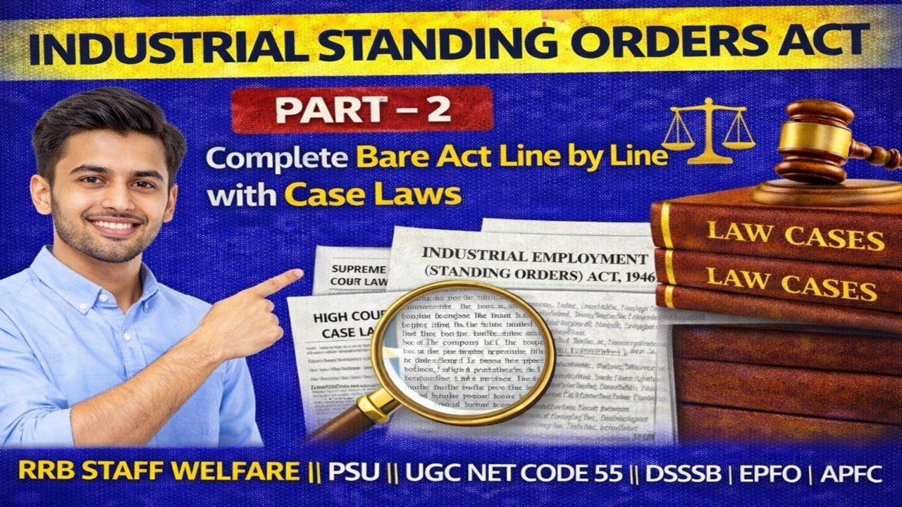 The Industrial Standing Order Act Part -2 with Case Laws , Explain ...