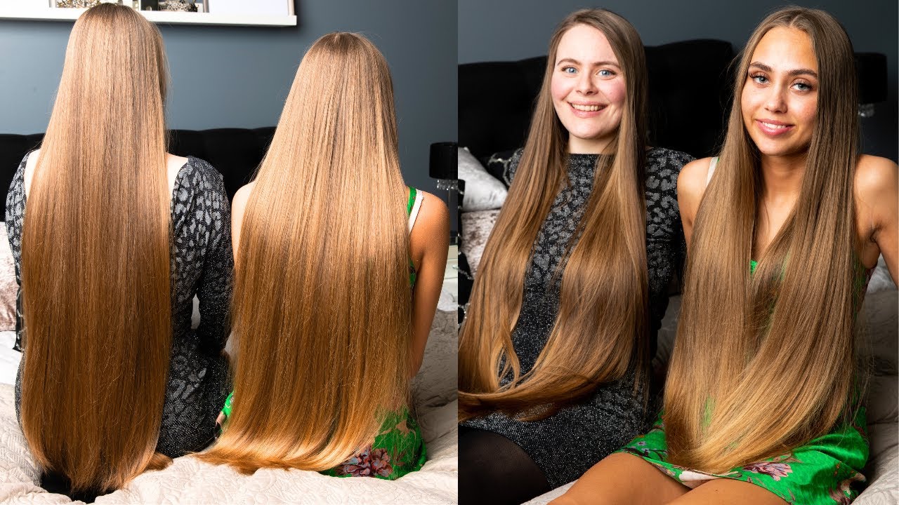 RealRapunzels | Two Perfect Long Hair Models Photoshoot (preview) - YouTube