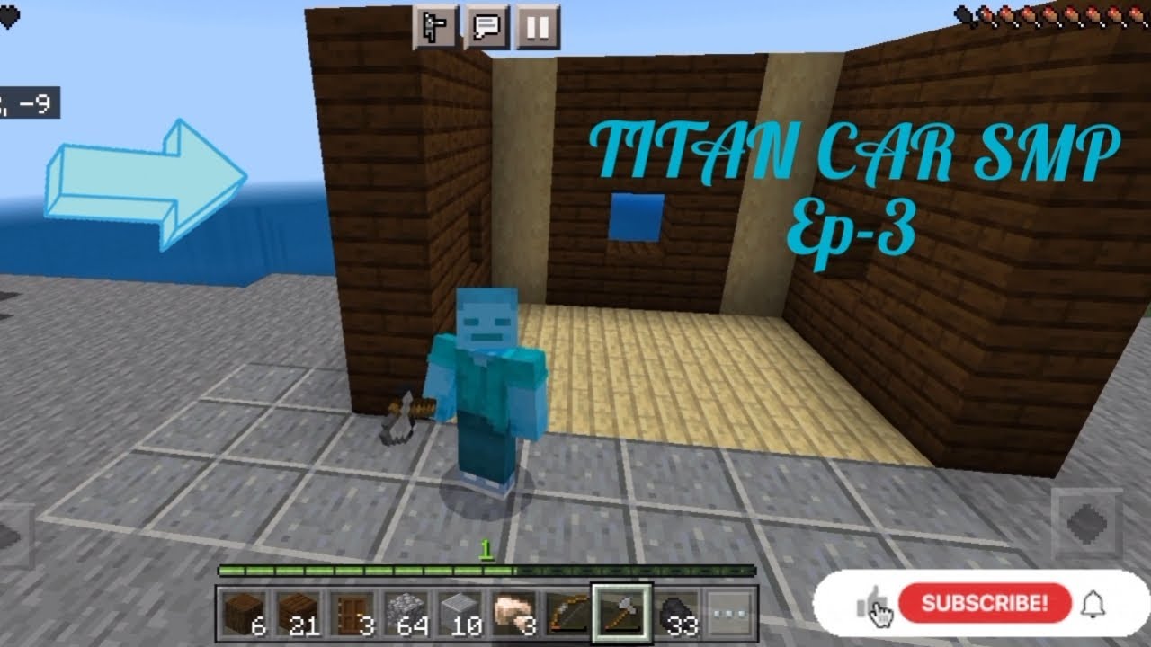 Minecraft : Titan car SMP episode -3 | Trying to complete our house in ...