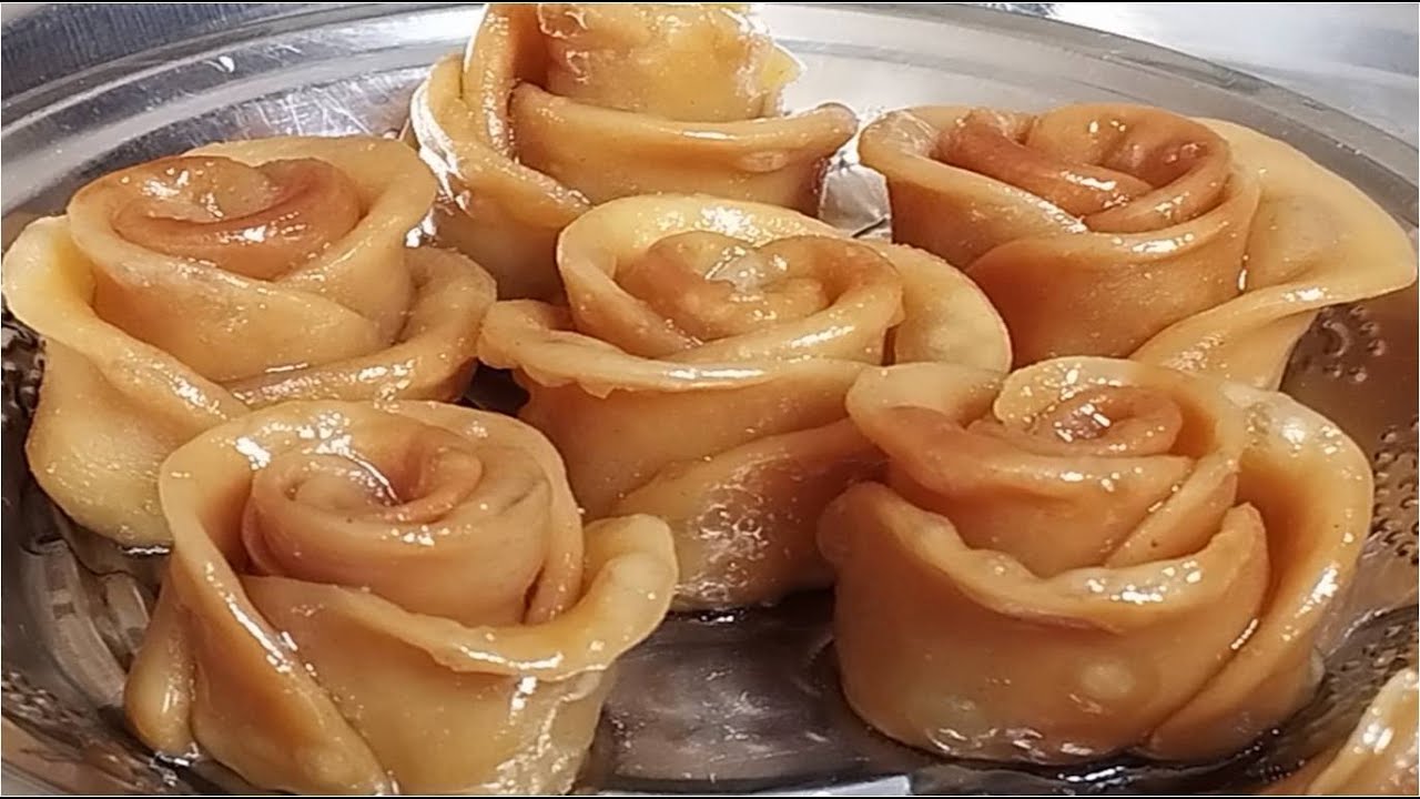Rose பாதுஷா ஸ்வீட் / Rose Badusha Sweet Recipe in Tamil/Badhusa sweet ...