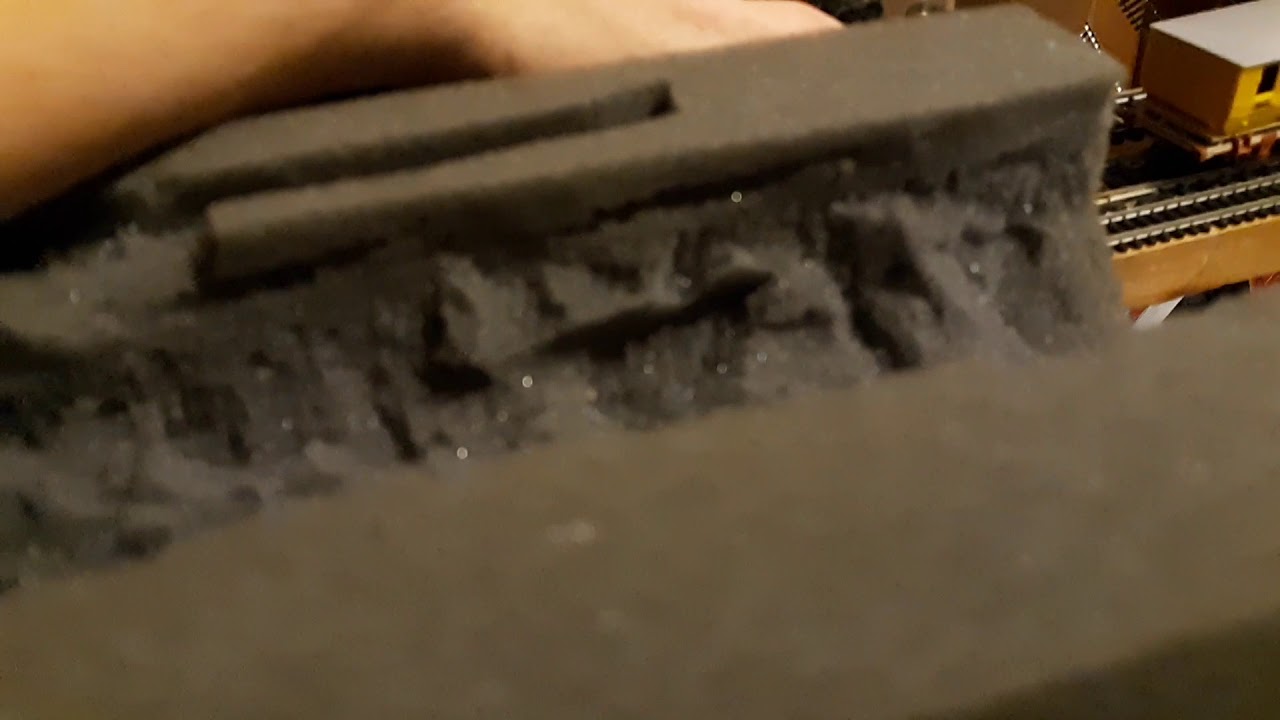 Homemade HO scale cradle fixing trains - YouTube