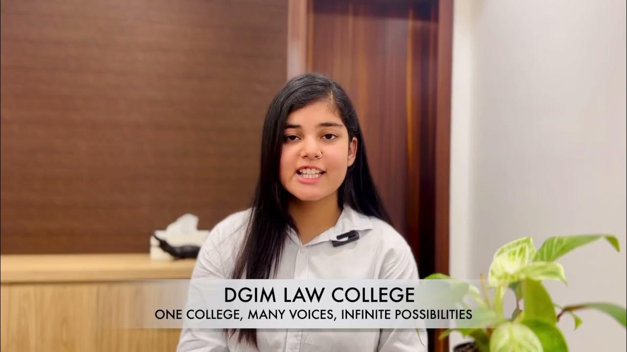 DGIM LAW COLLEGE | STUDENT TESTIMONIAL | LETS HEAR WHAT THEY HAVE TO ...