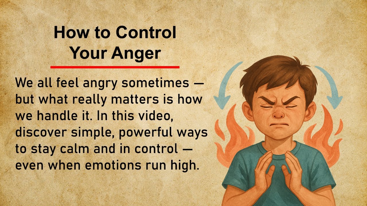 Anger Control Story for Kids || Learn English with Emotions # ...