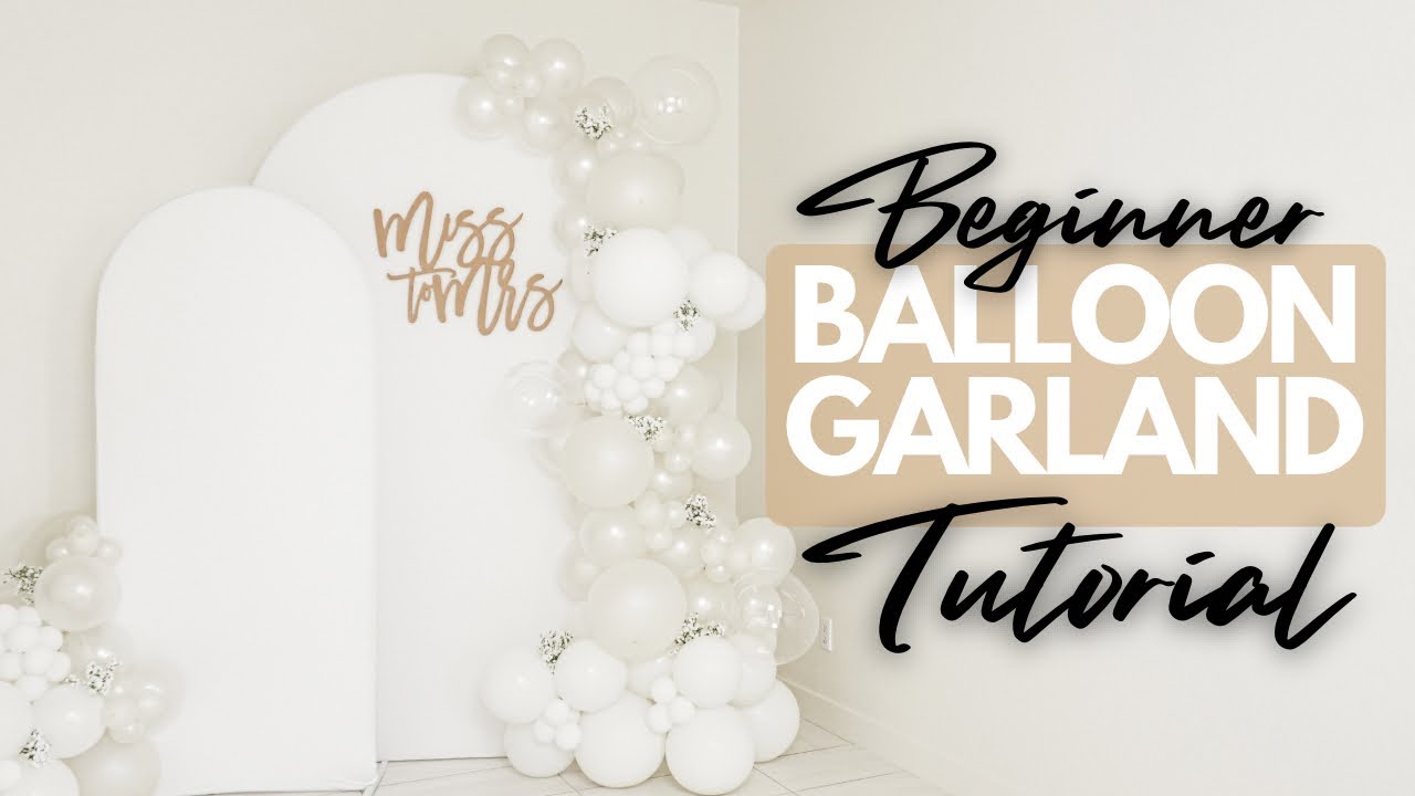 How to Make a Balloon Garland | Easy Balloon Garland Tutorial - YouTube