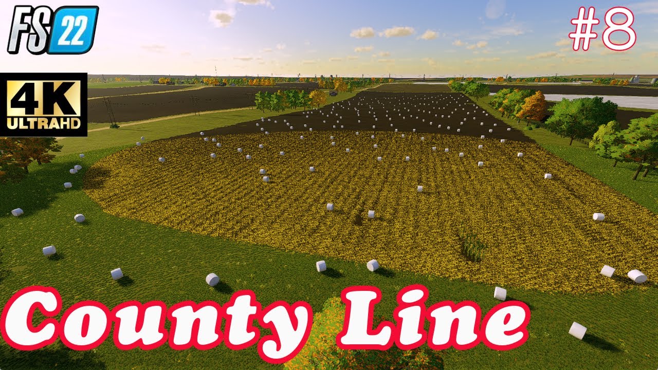 Farming Simulator: County Line | Thats a lot of bales | Ep. 8 - YouTube