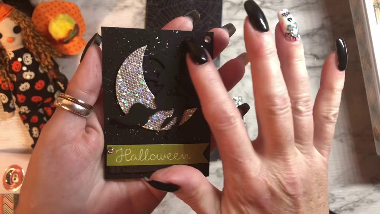 Entry #80 from Zuly C for my Halloween/Fall ATC Challenge - YouTube