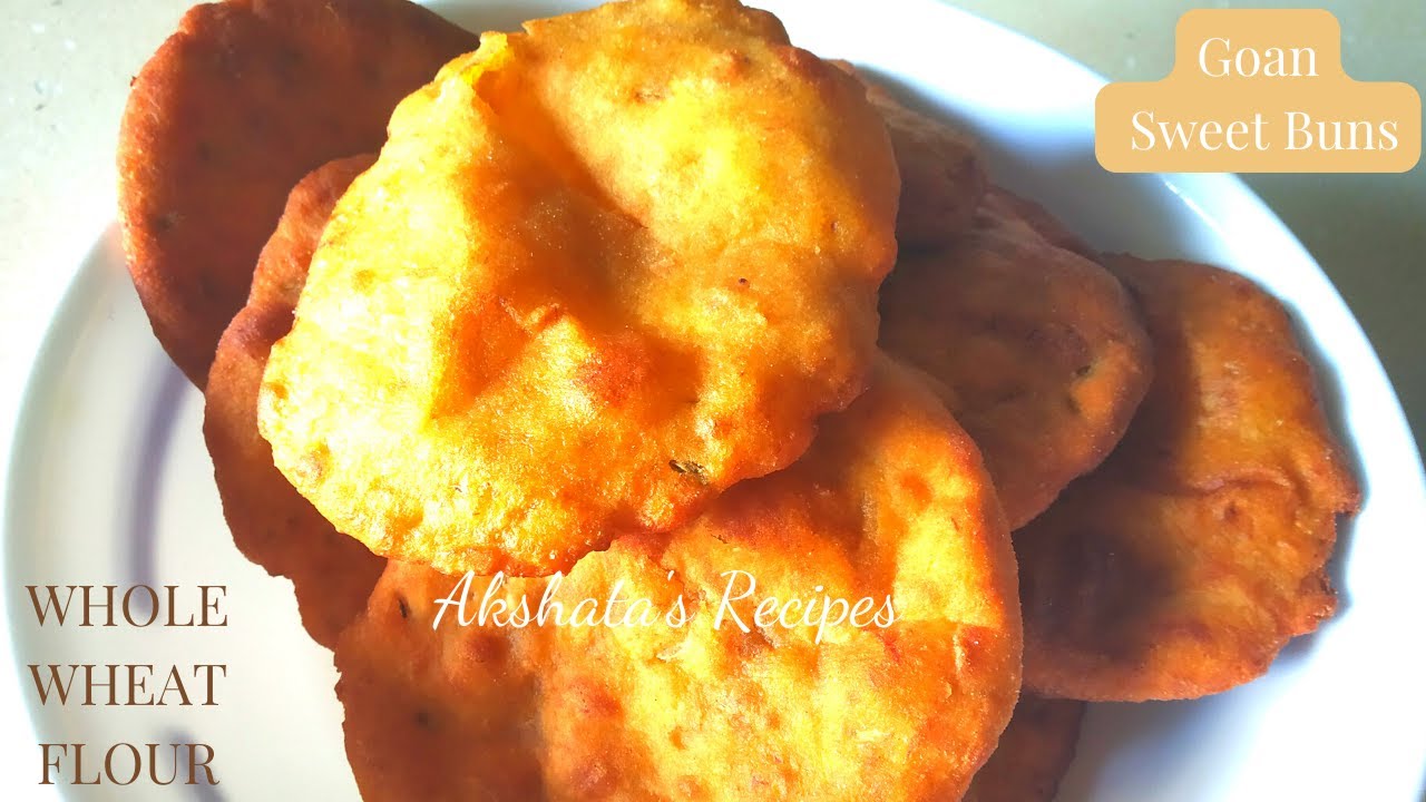 Goan Sweet Buns|Eggless & made with whole wheat flour|Tea time snack# ...