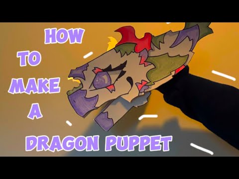 How to make a dragon puppet pt. 2! #dragonpuppet #tutorial #dragon #fyp ...
