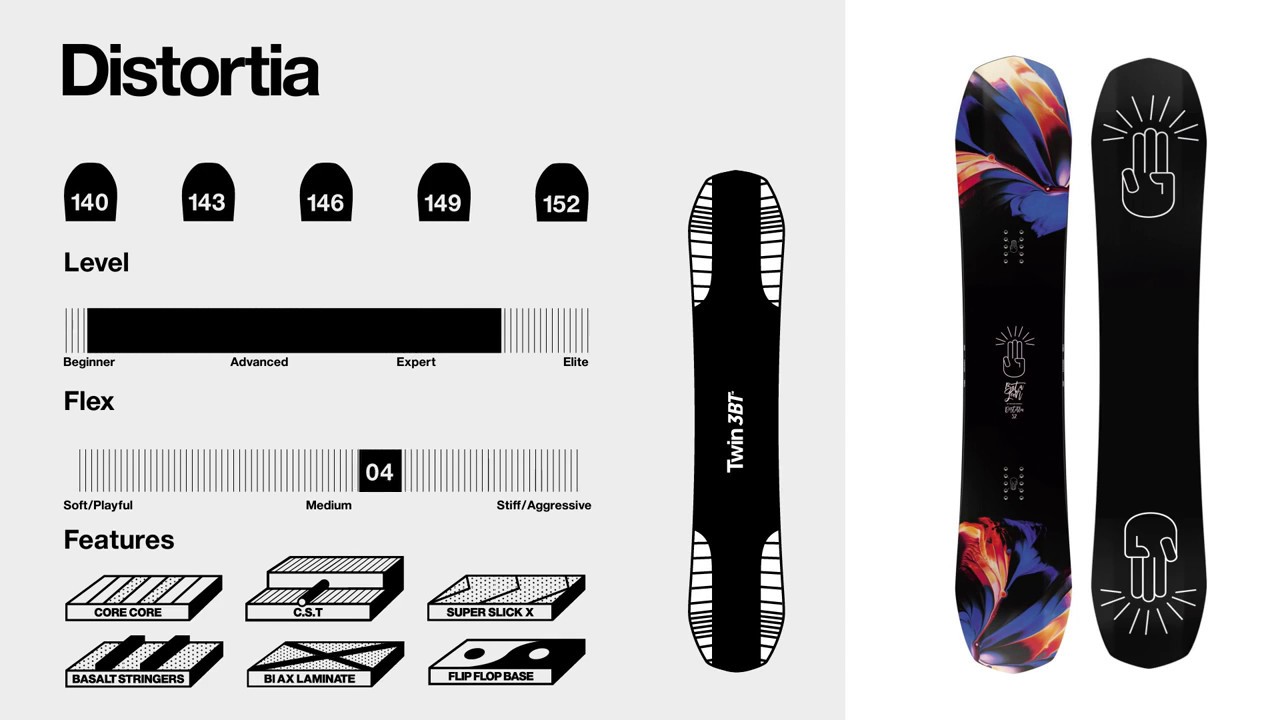 Snowboard Bataleon Distortia 2019 - YouTube
