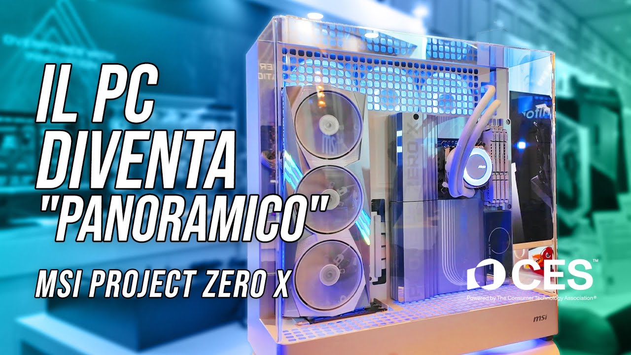 MSI PROJECT ZERO X, il PC diventa una vetrina panoramica - YouTube