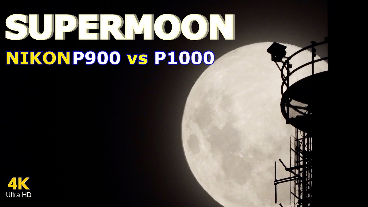 Nikon P900 vs P1000: Super Moon - Moon mode Zoom test - YouTube