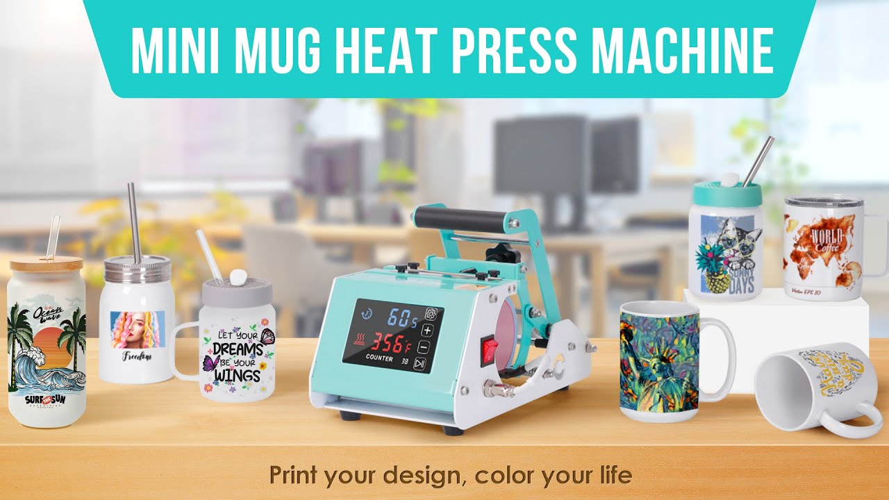 PYD Life New Mini Mug Heat Press Machine: Sublimation Mugs Anytime ...